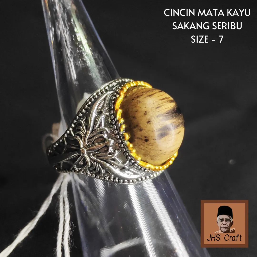 Cincin Mata Kayu Sakang Seribu - JHS Craft | [New] Aleaf Apparel Store